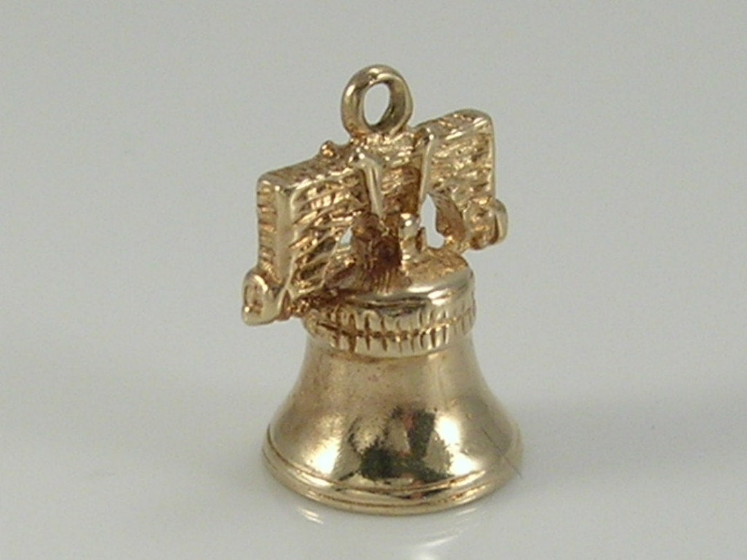 Vintage 3D 9ct Gold Liberty Bell Charm. H/MK 1966 Movable Clapper - Etsy