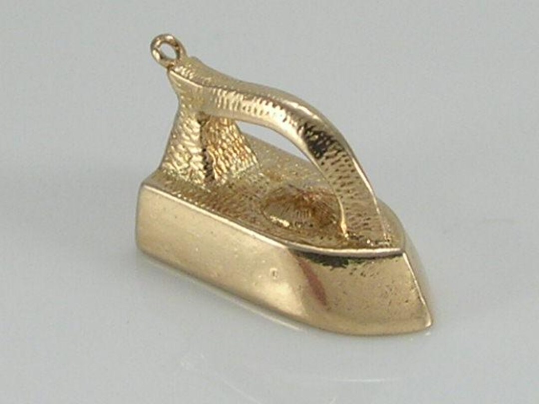 Vintage 3D 9ct Gold Laundry Iron Charm. H/MK 1960 FM - Etsy