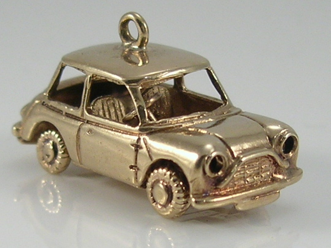 Vintage 3D 9ct Gold Mini Car Charm Pendant H/MK 1965 - Etsy