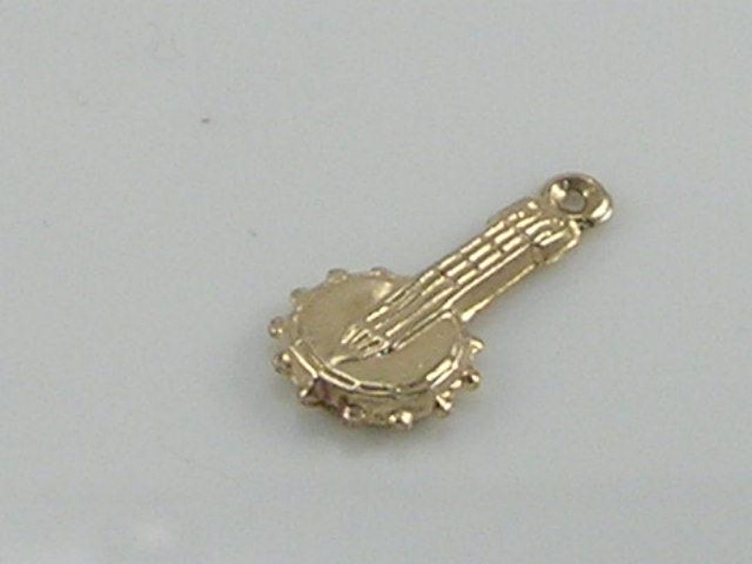 Vintage 3D 9ct Gold Banjo Charm H/MK 1963 - Etsy