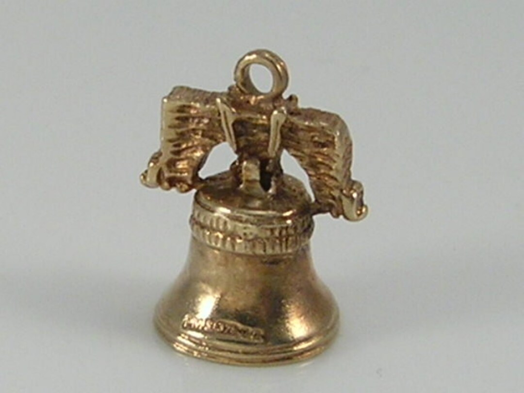 Vintage 3D 9ct Gold Liberty Bell Charm. H/MK 1965 Movable Clapper - Etsy