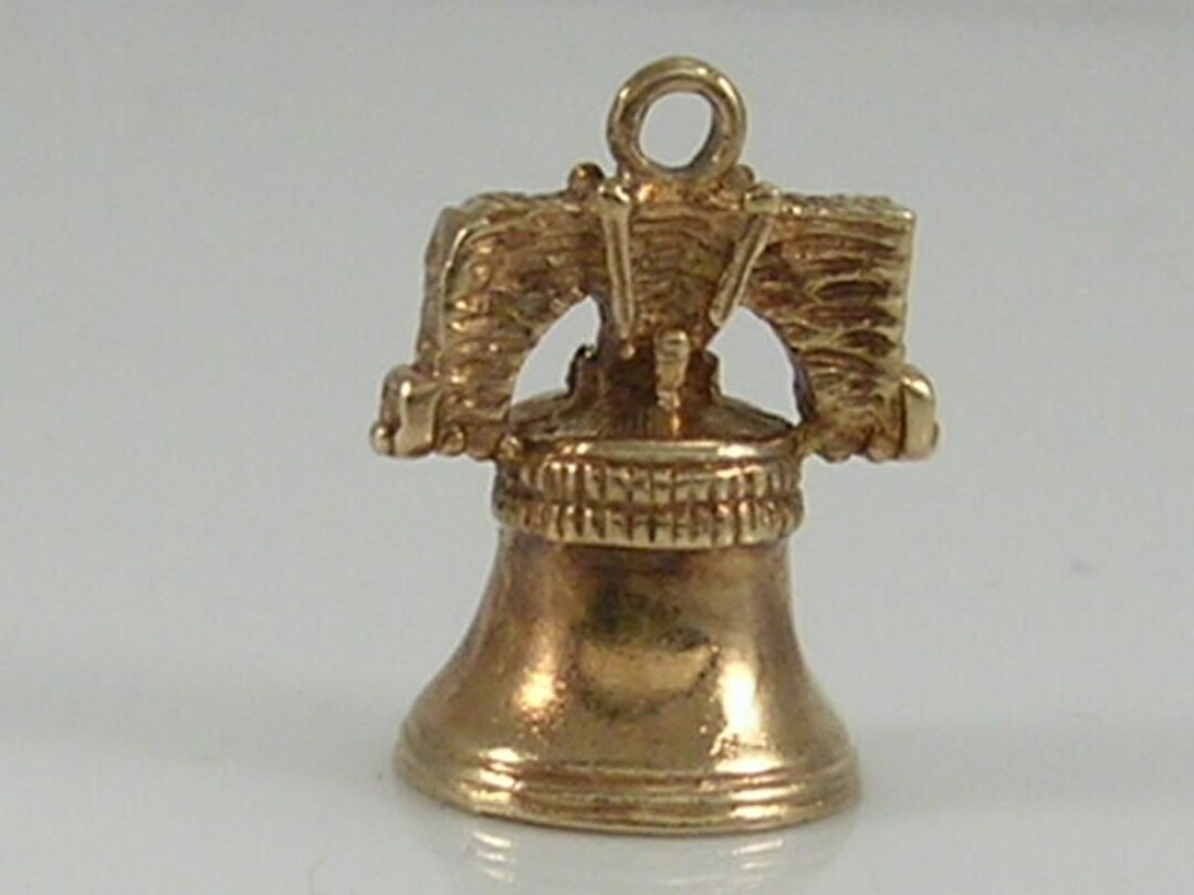 Vintage 3D 9ct Gold Liberty Bell Charm. H/MK 1965 Movable Clapper - Etsy