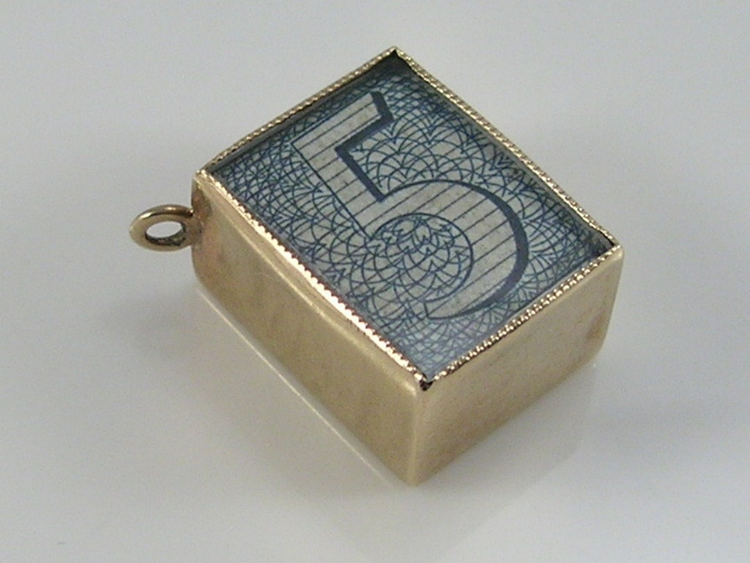 Vintage 3D 9ct Gold 5 Five Pound Note Charm. H/MK 1965 - Etsy