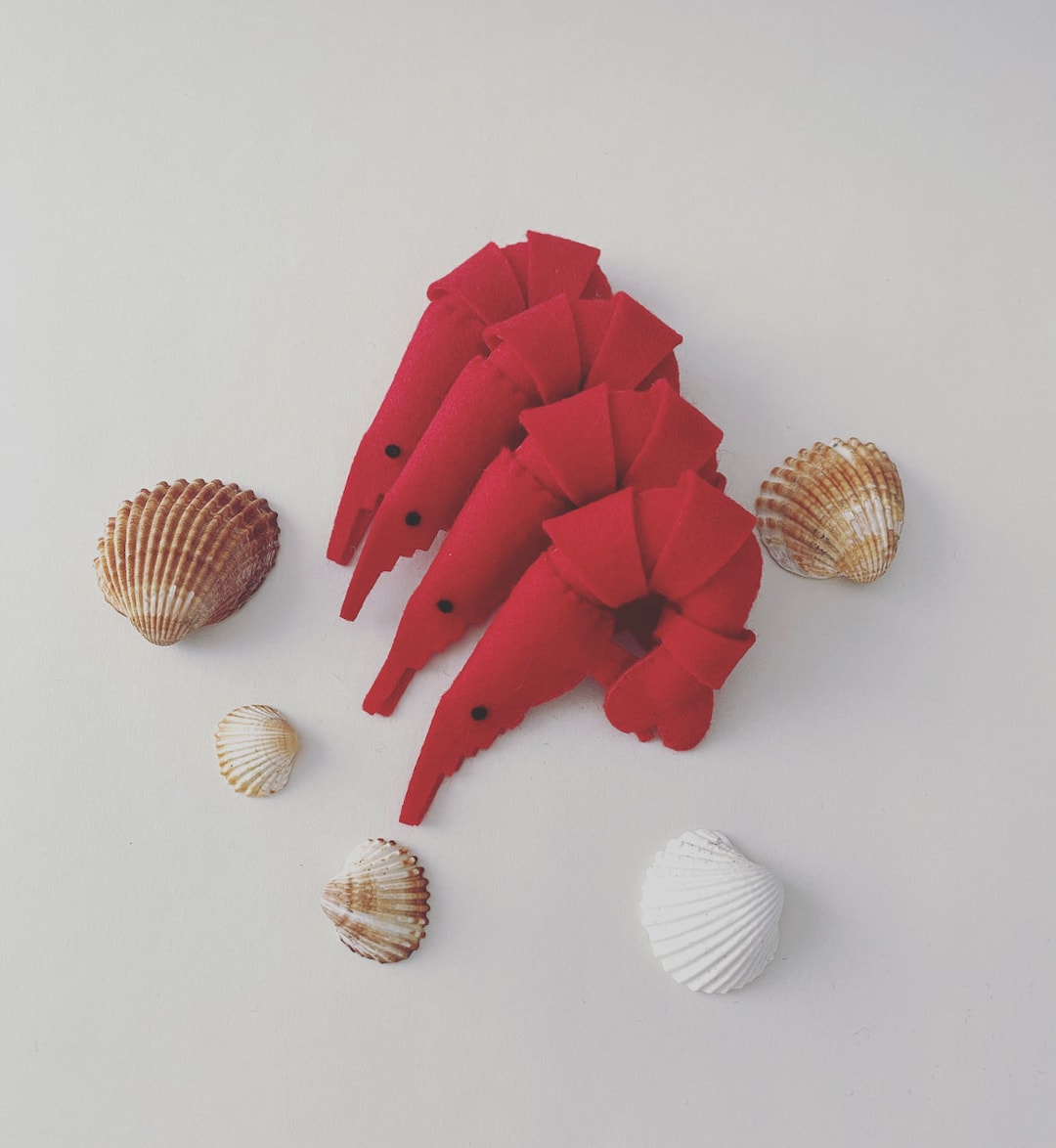 Felt Prawns Toy Food Ocean Creature. - Etsy