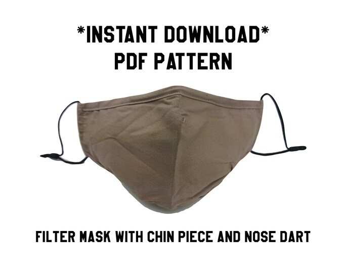 Mask Pattern *INSTANT DOWNLOAD* PDF for Double Layer Face Mask With ...