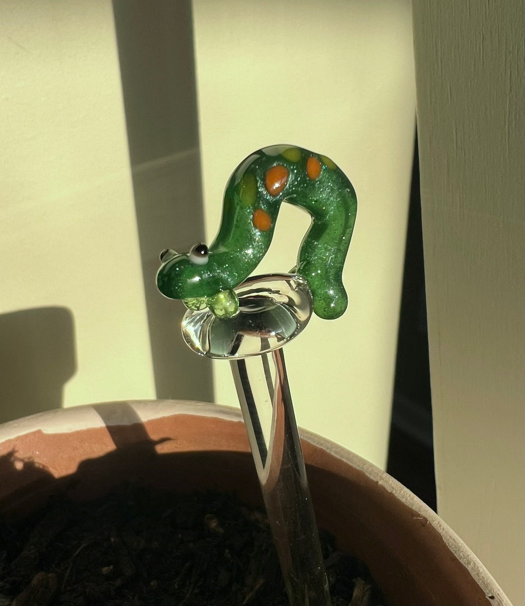 Inchworm Plant Stake Friend - Etsy