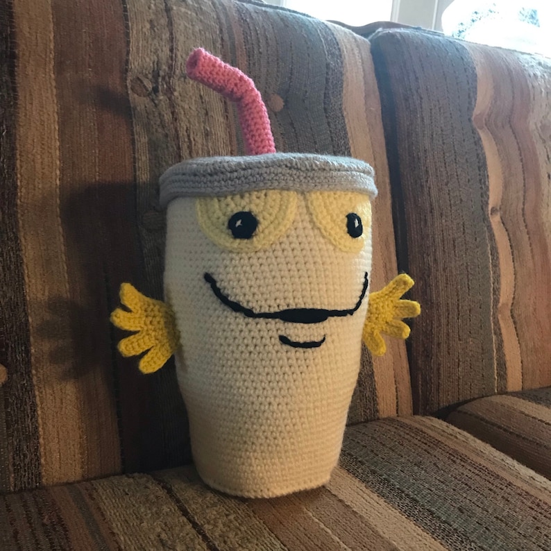 PATTERN ATHF Large Master Shake Amigurumi Plush Aqua Teen - Etsy
