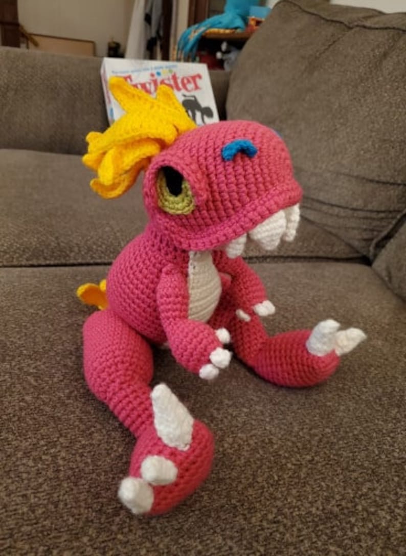 PATTERN - Baby Feathered Zandalari Raptor Crochet Amigurumi - World of ...