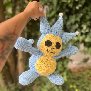 Ace Attorney Inspired Large Blue Badger Handmade Crochet Plush Cuddly ...