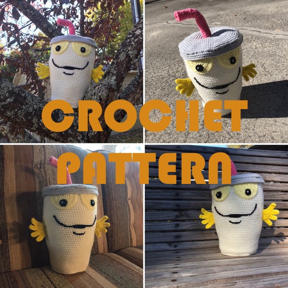 PATTERN ATHF Large Master Shake Amigurumi Plush Aqua Teen - Etsy