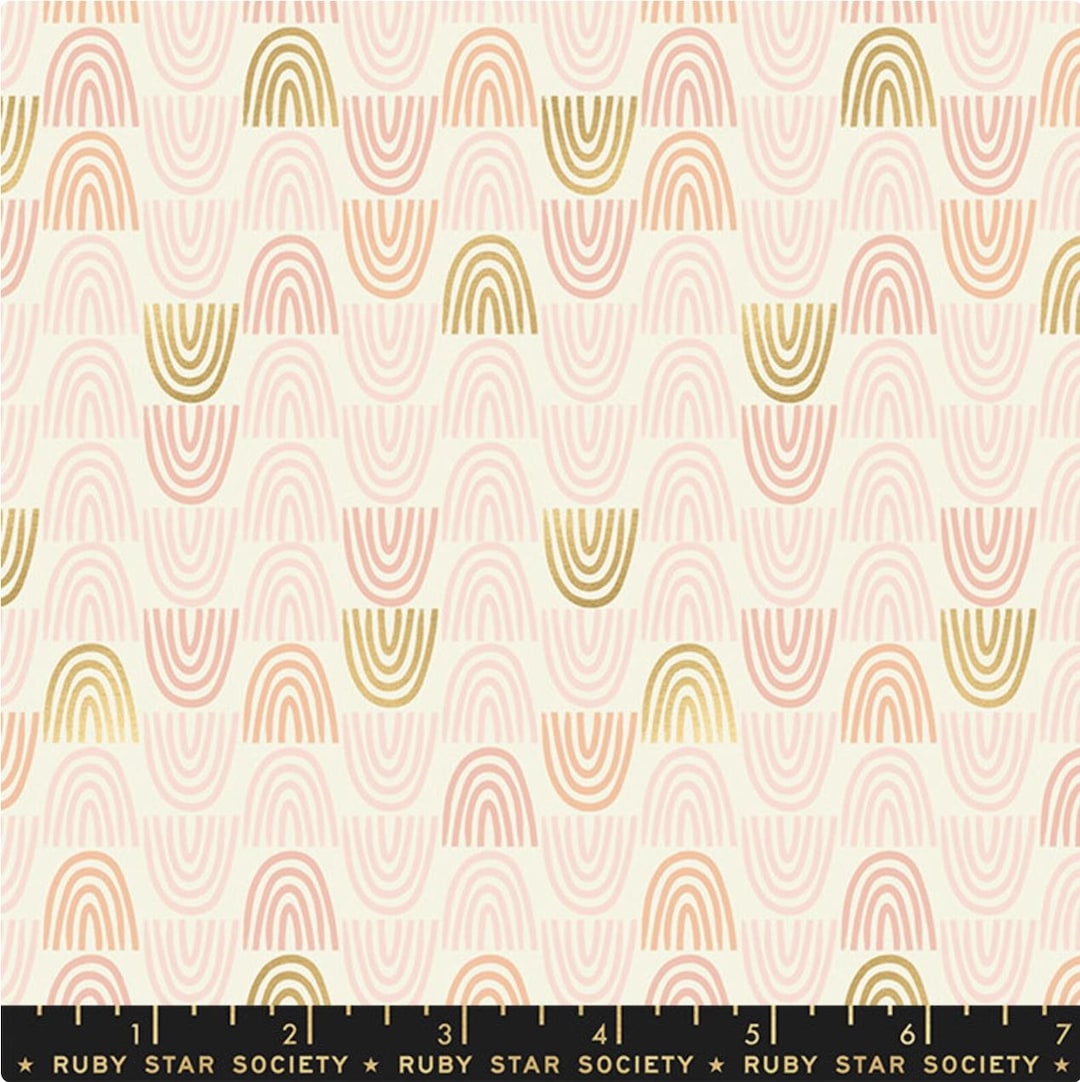 Stellar Ruby Star Society Fabric RS1001-11M Moon Hills in Metallic Pale ...