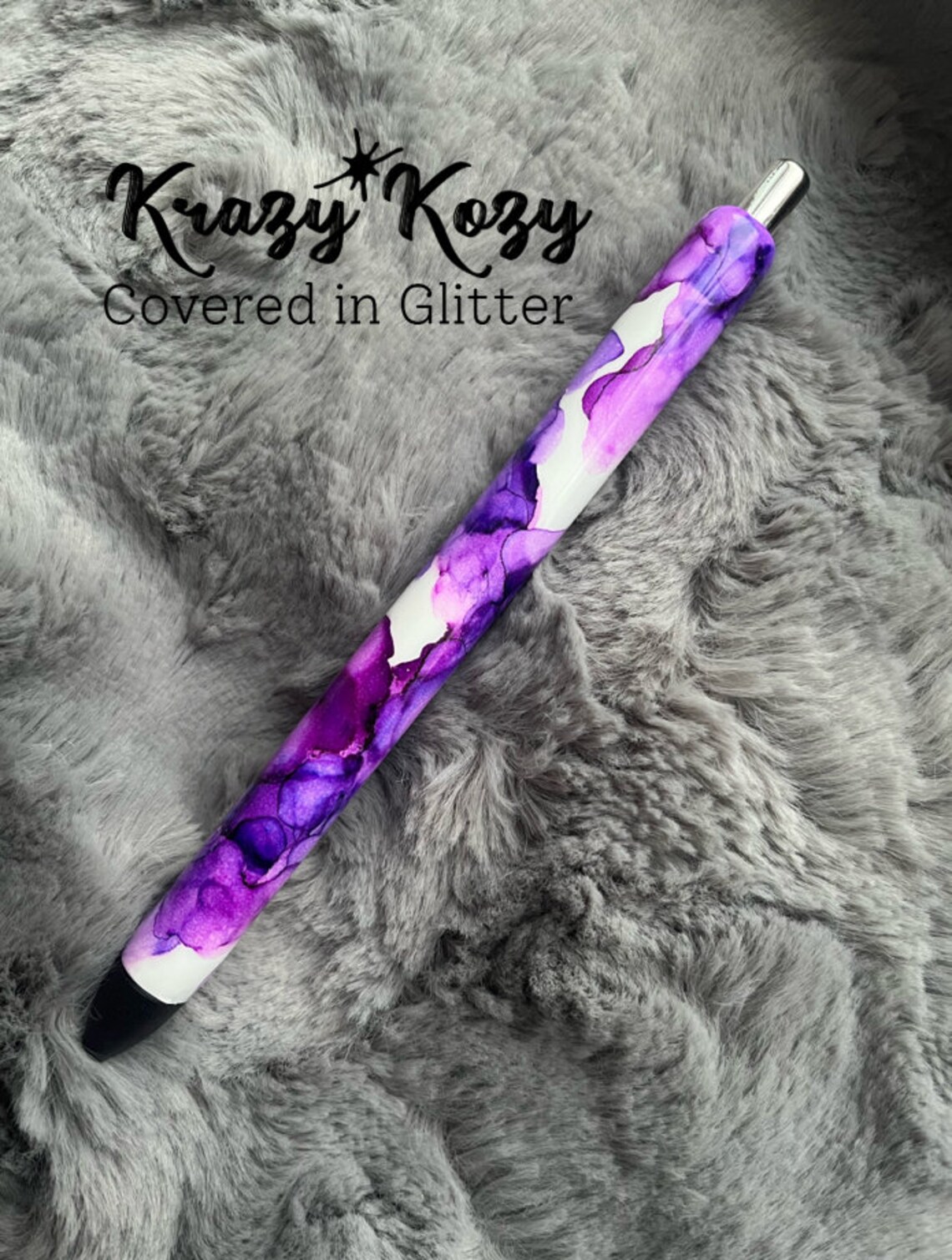 Watercolor/alcohol Ink Fluid Art Epoxy Pen Personalized Unique - Etsy