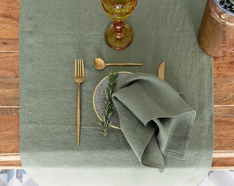 Green Table Runner | Etsy