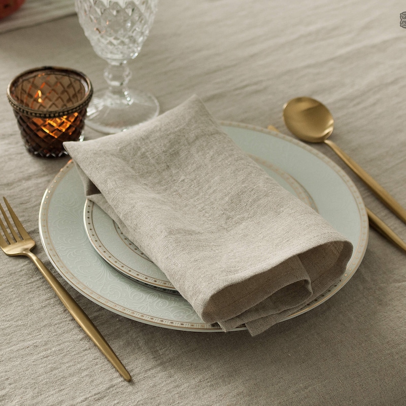 Natural Linen Napkin - Etsy