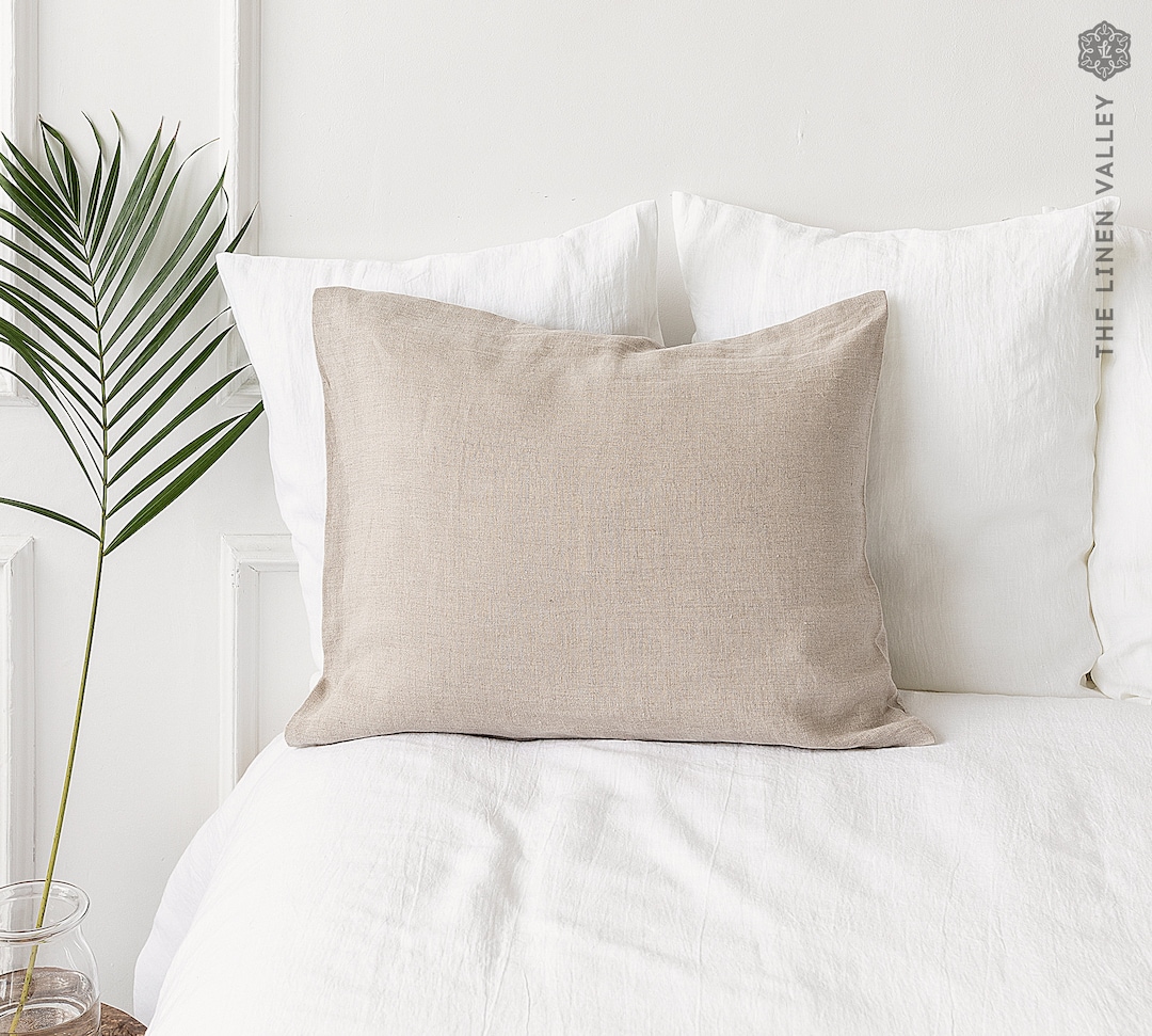 Natural Unbleached Linen Pillow Case- Not Dyed Linen- Softened Linen ...