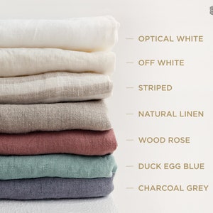 Natural Unbleached Linen Set of Sheets - 4 Pieces Linen Bed Sheet Set ...