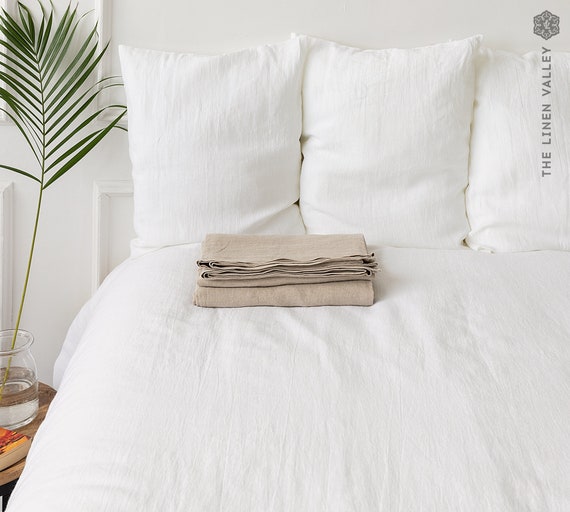Natural Linen Flat Sheet Not Dyed Softened Linen Sheet Various Sizes Natural Linen Double queen king Size Bed Sheet Etsy