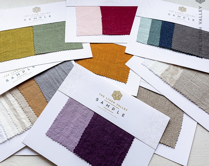 Linen Fabric Samples - Etsy