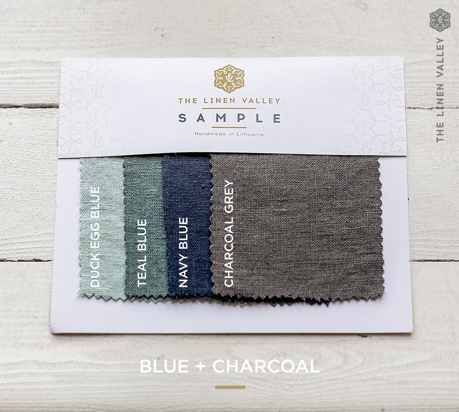 Custom Colours Set of Linen Fabric Samples/swatches-light/medium-linen ...