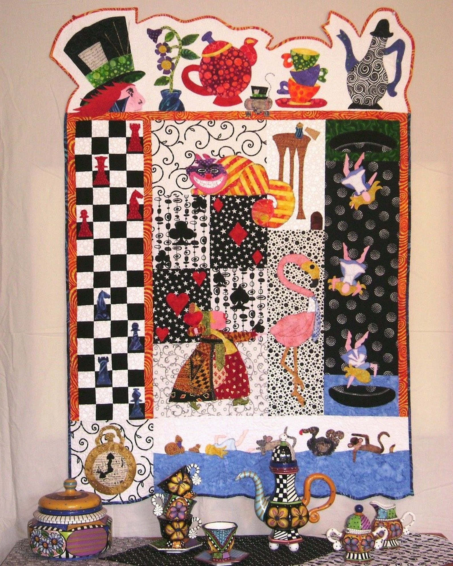 Goin' Tea Party Mad Pattern - Finished: 35" X 68" - Etsy