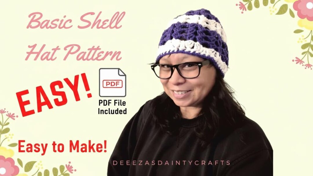 Crochet Shell Stitch Hat Pattern - Etsy