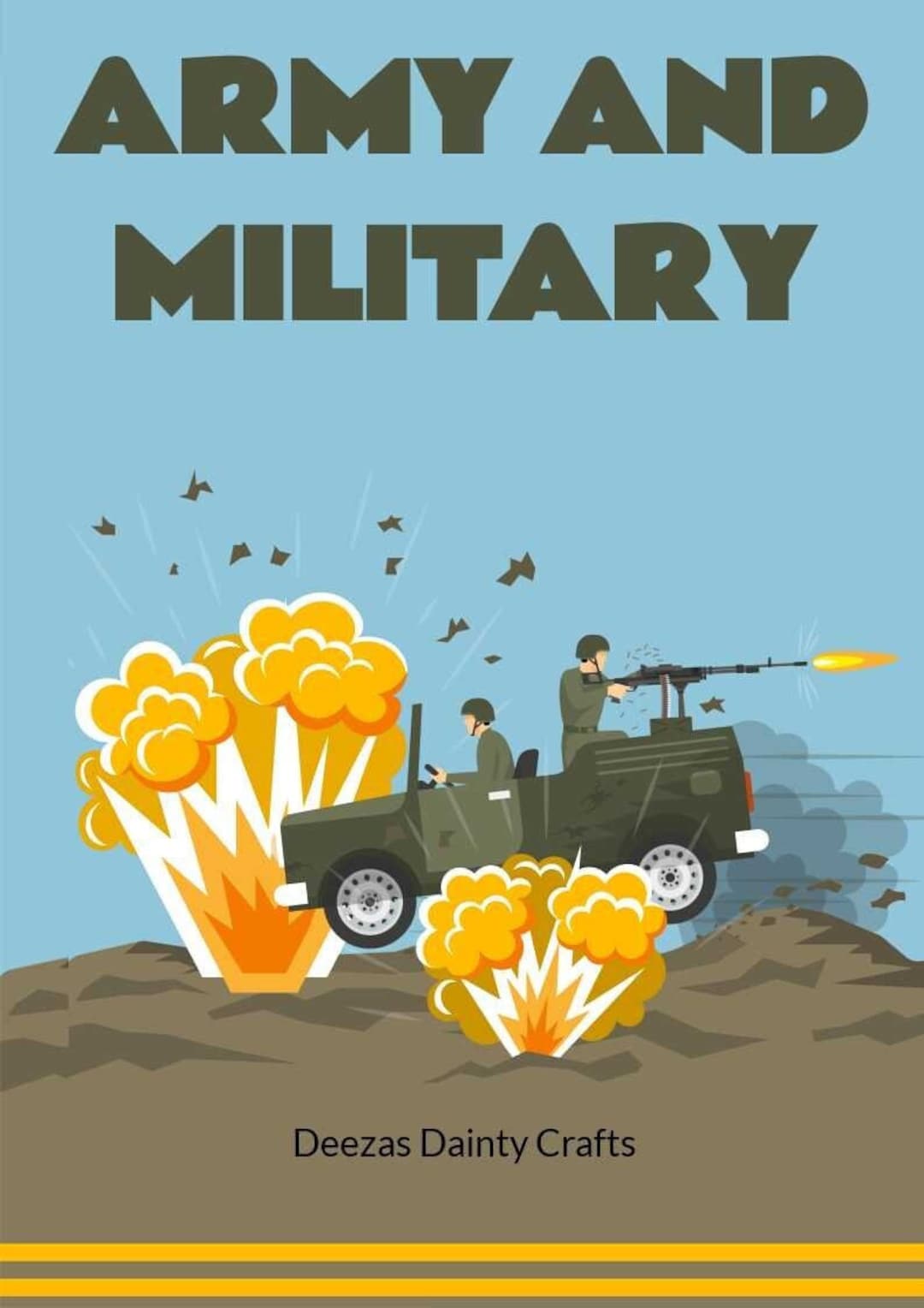 Army and Military Coloring Book - Etsy