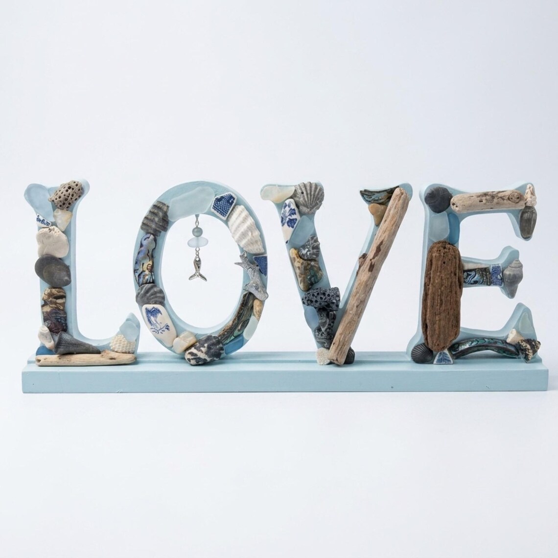 LOVE the Ocean Found and Upcycled Beach Art - Etsy
