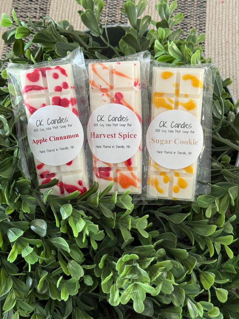 Soy Wax Melt Snap Bar: Fall & Holiday Scents - Etsy