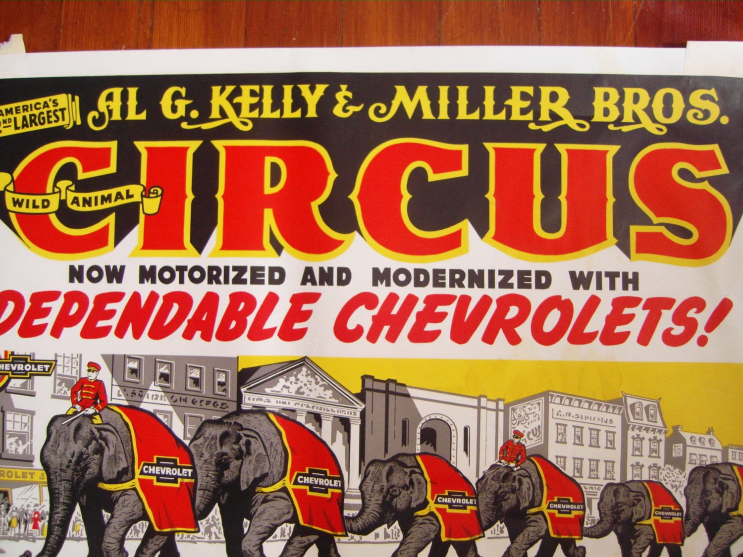 Vintage 1958 AL G. Kelly & Miller Bros. Circus Poster - Etsy