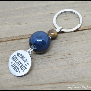 World's Greatest Dad Key Chain, Dad Key Ring, Father's Day Gift, New ...