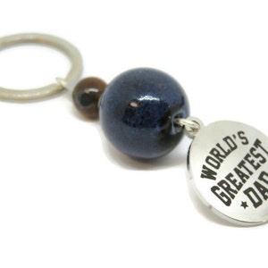 World's Greatest Dad Key Chain, Dad Key Ring, Father's Day Gift, New ...