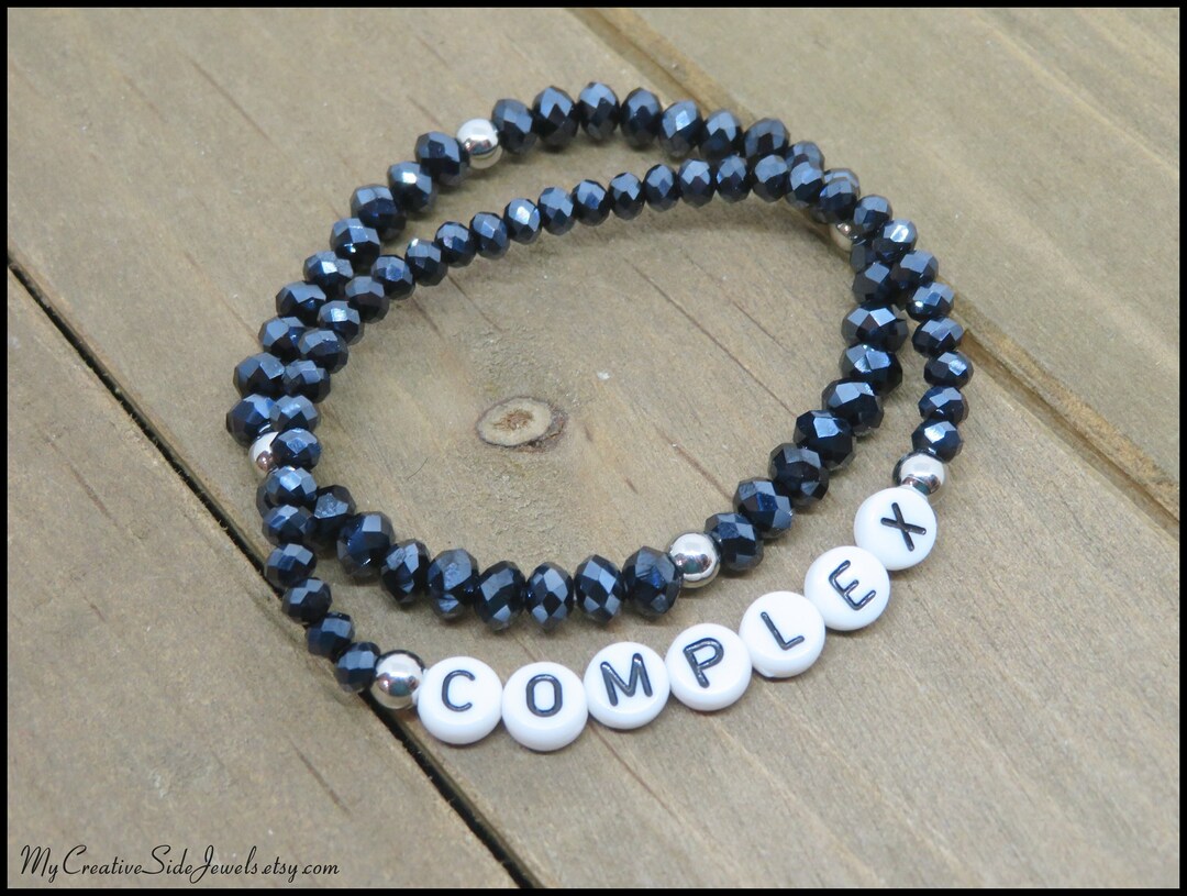 Stackable Inspirational Word Bracelet, Beaded Bracelets, Word Jewelry ...