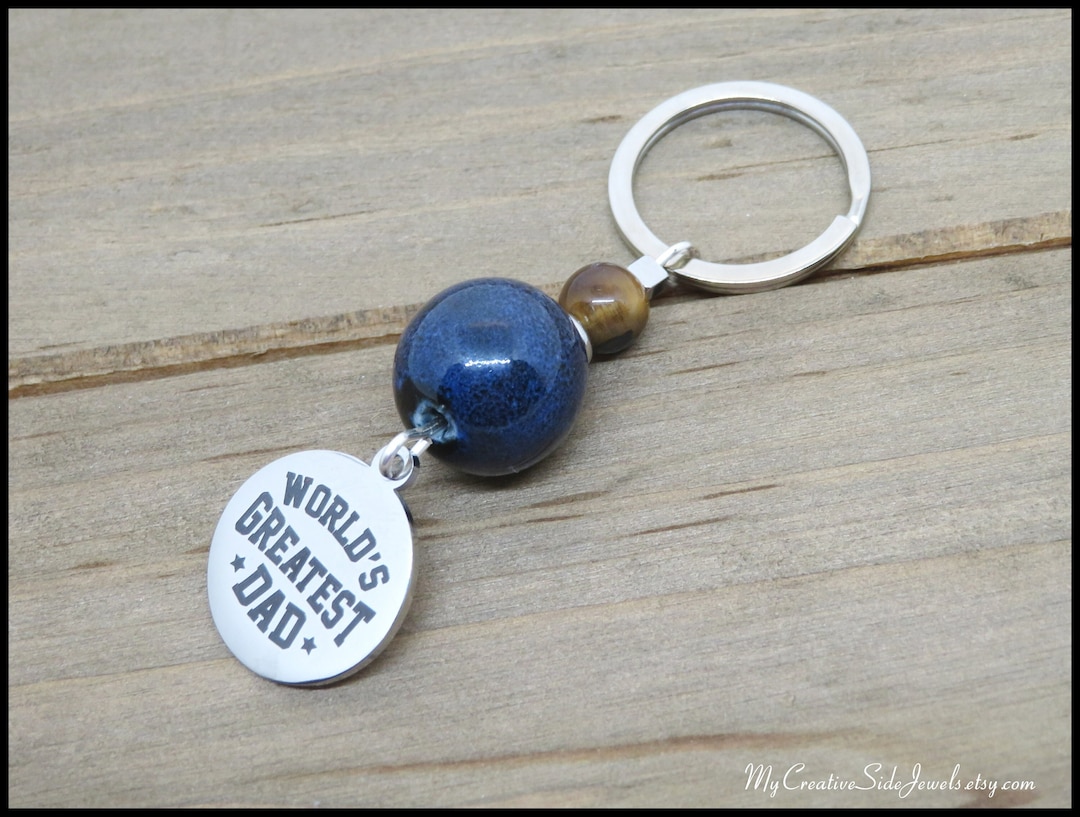 World's Greatest Dad Key Chain, Dad Key Ring, Father's Day Gift, New ...