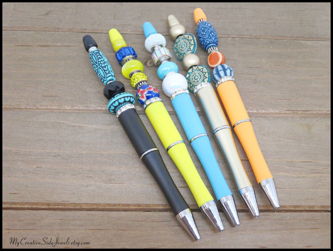 Bling Beaded Pen: Fancy Ballpoint Writing Pen - Etsy
