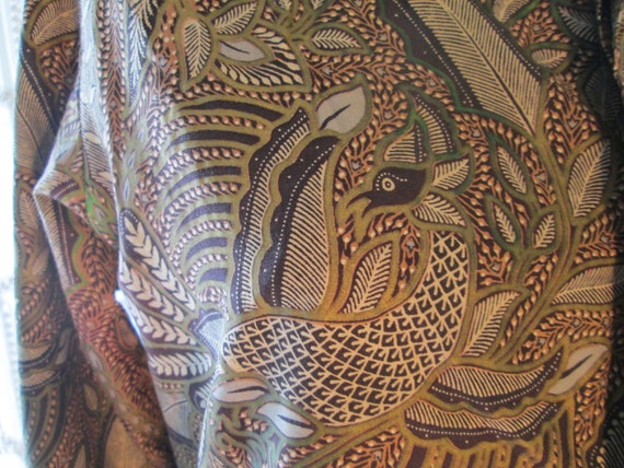 Traditional Indonesian batik shirt, garuda pattern ba… - Gem