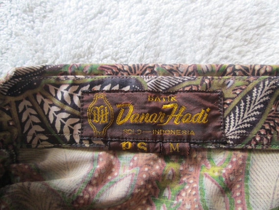 Traditional Indonesian batik shirt, garuda pattern ba… - Gem