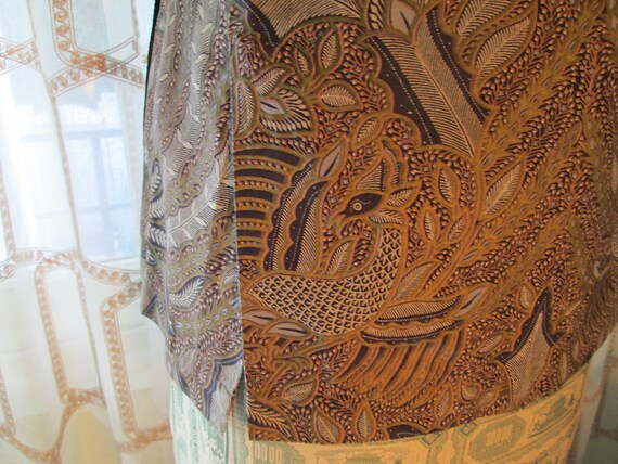 Traditional Indonesian batik shirt, garuda pattern ba… - Gem