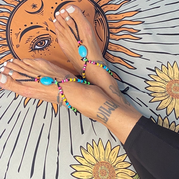 Bohemian Foot Jewelry - Etsy