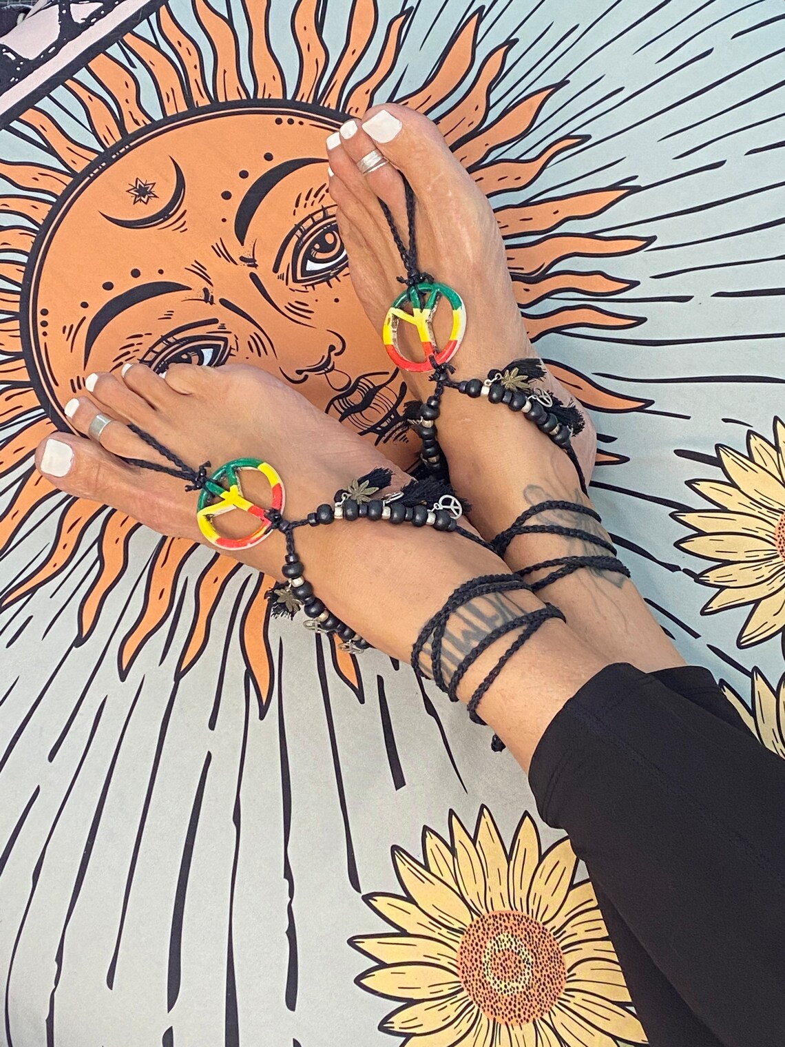 Erato ~ the Goddess of Love & Poetry Barefoot Sandals by Iris Rasta ...