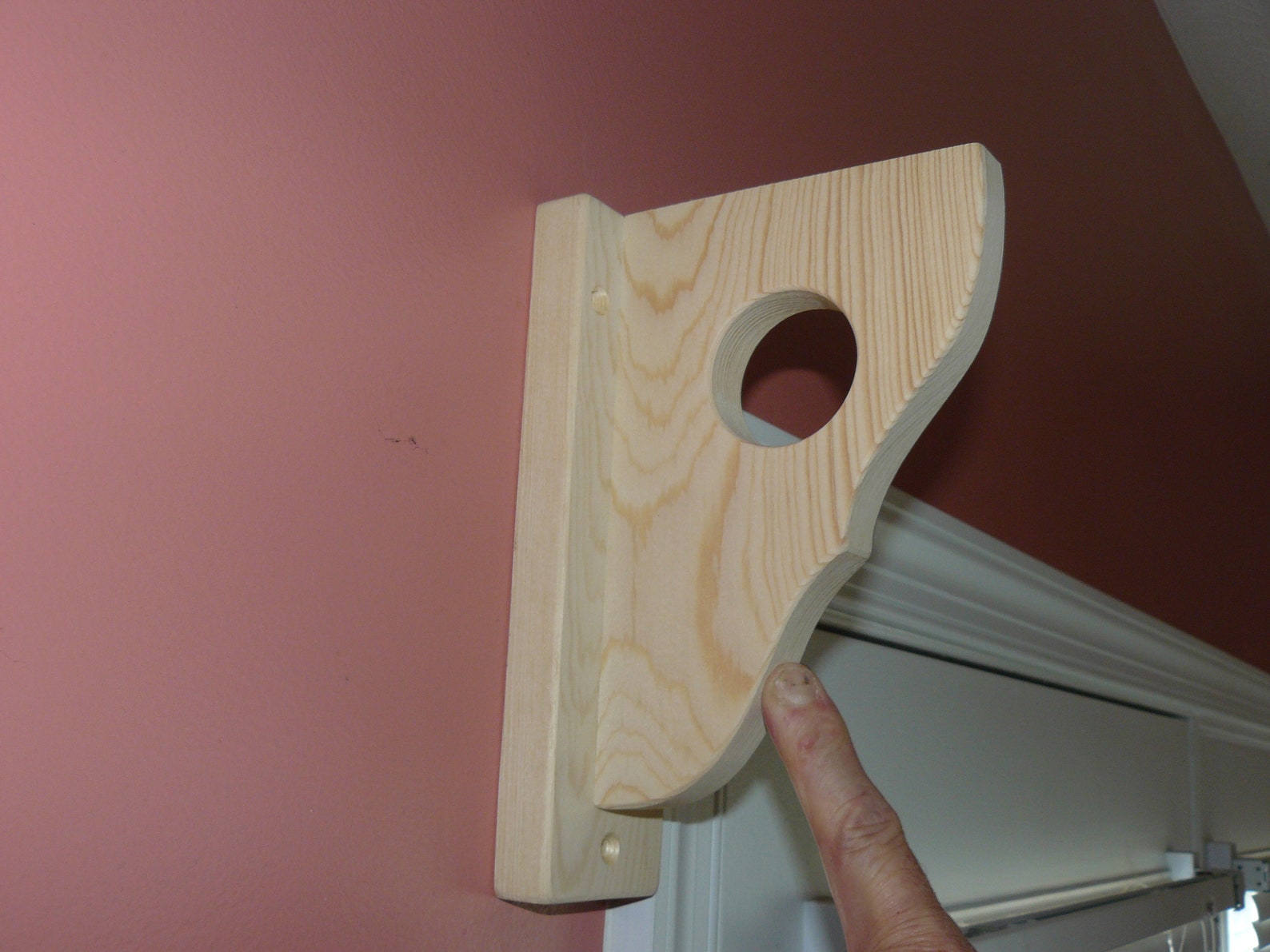 Decorative Wall Brackets With Rod Holder - Etsy