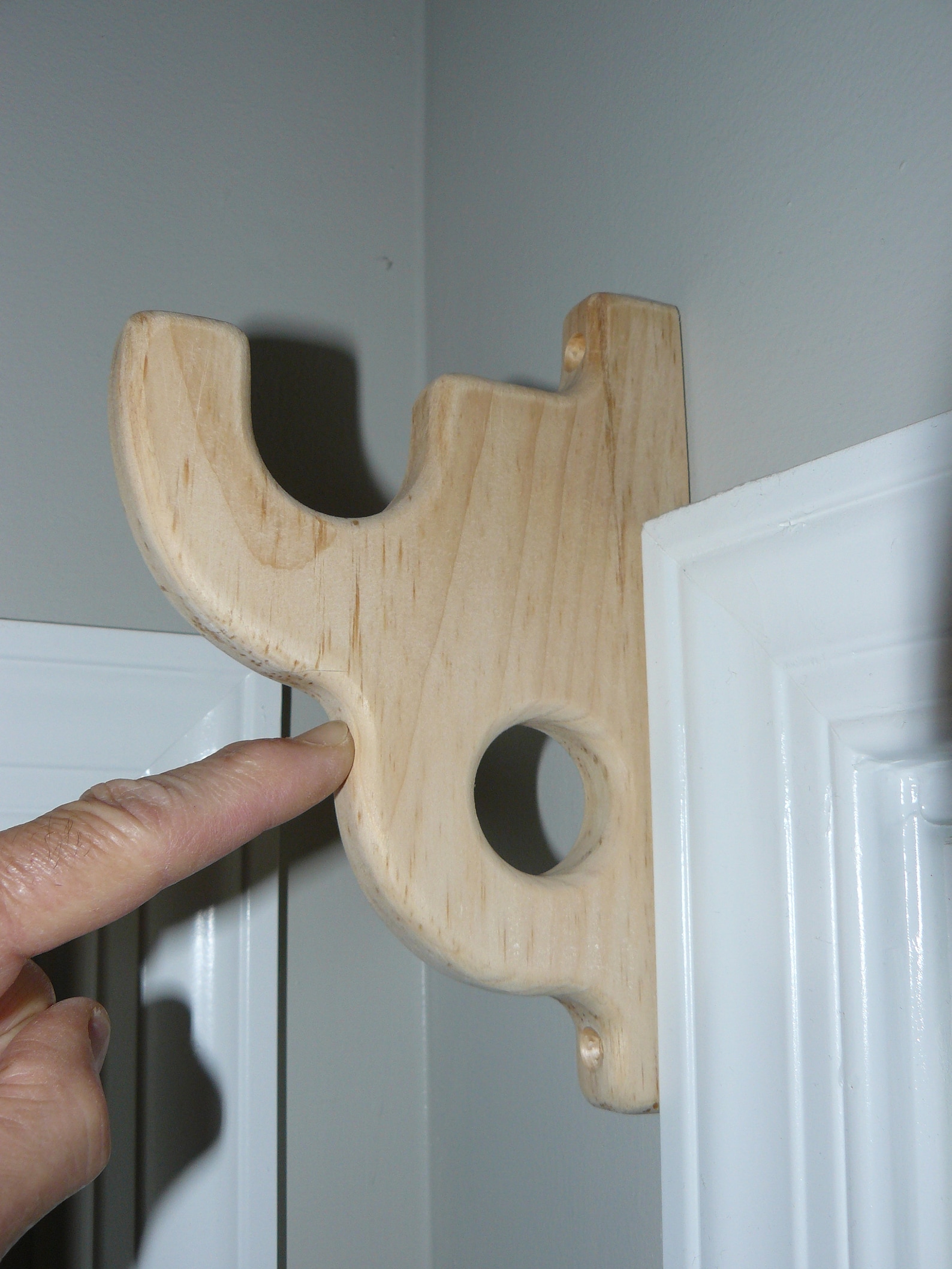 Wood Brackets for 2 Rods - Etsy