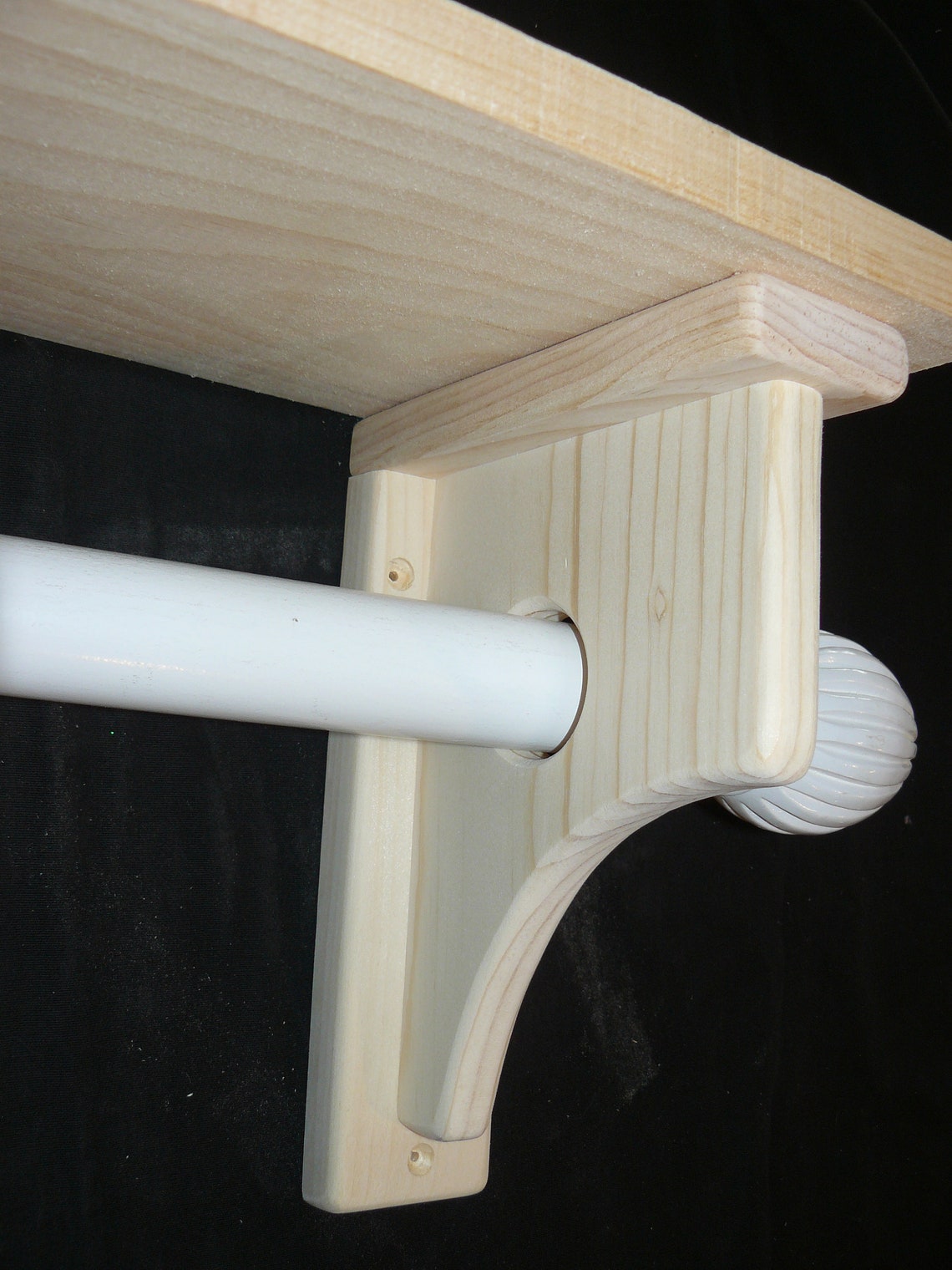 Curtain Rod Shelf Brackets - Etsy