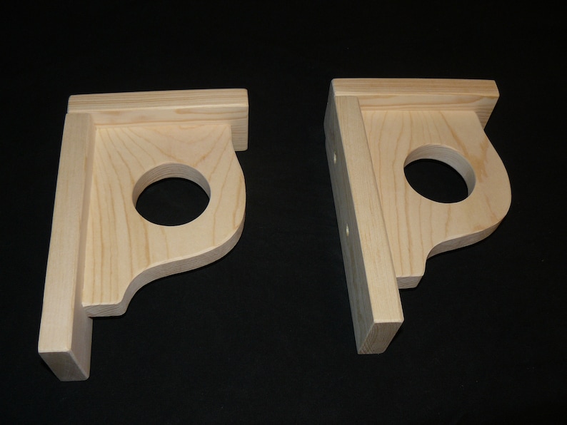 Shelf Supports With Rod Holder | Etsy