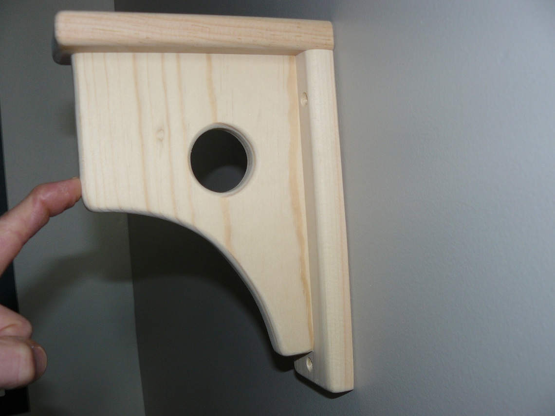 Curtain Rod Shelf Brackets - Etsy