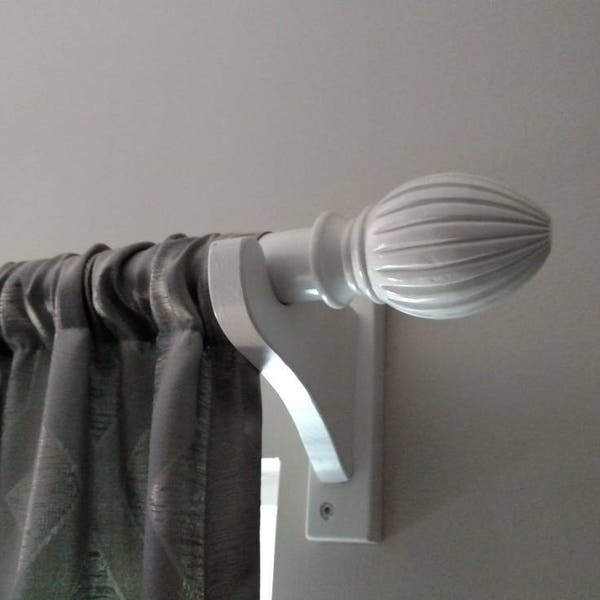 Wood Curtain Rod Bracket - Etsy