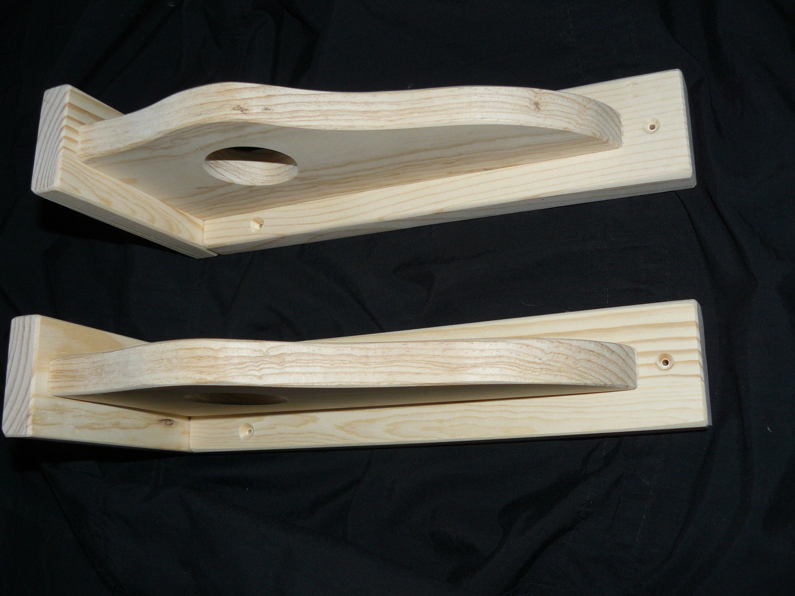 Elegant Shelf Bracket With Rod Holder | Etsy