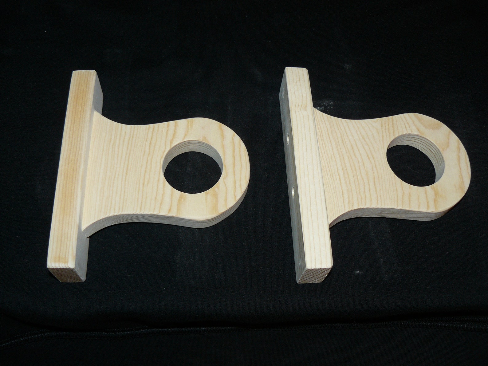 Decorative Wood Curtain Rod Brackets - Etsy