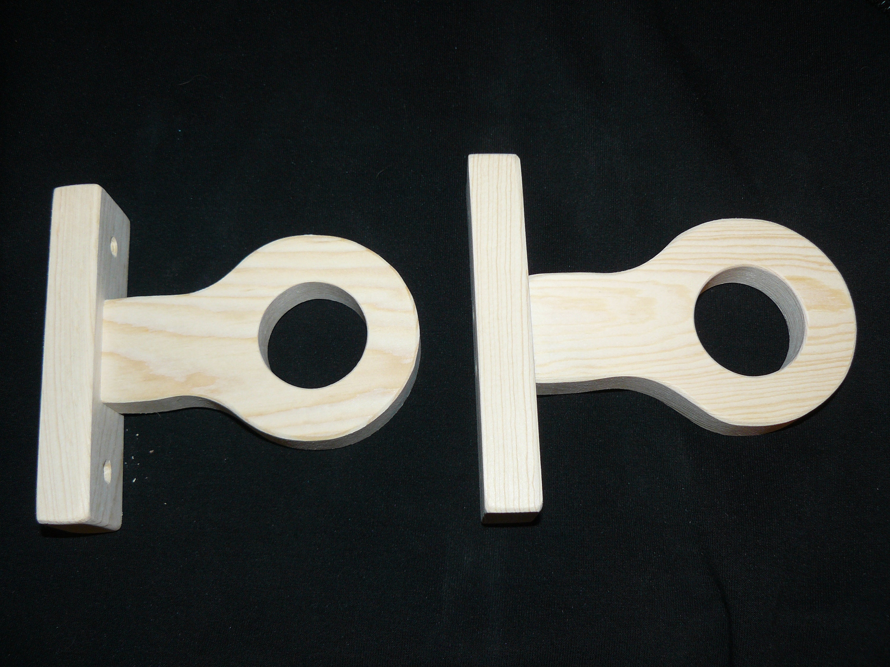 Wood Eye Hook Brackets - Etsy