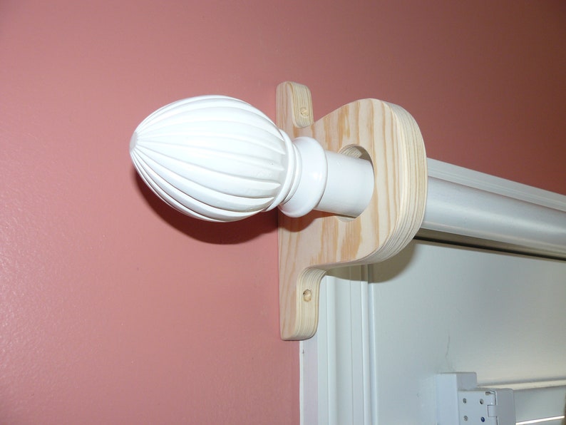 Simple Curtain Rod Brackets | Etsy