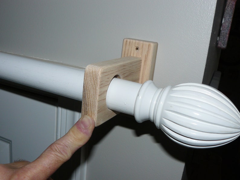 Hickory Curtain Rod Brackets - Etsy